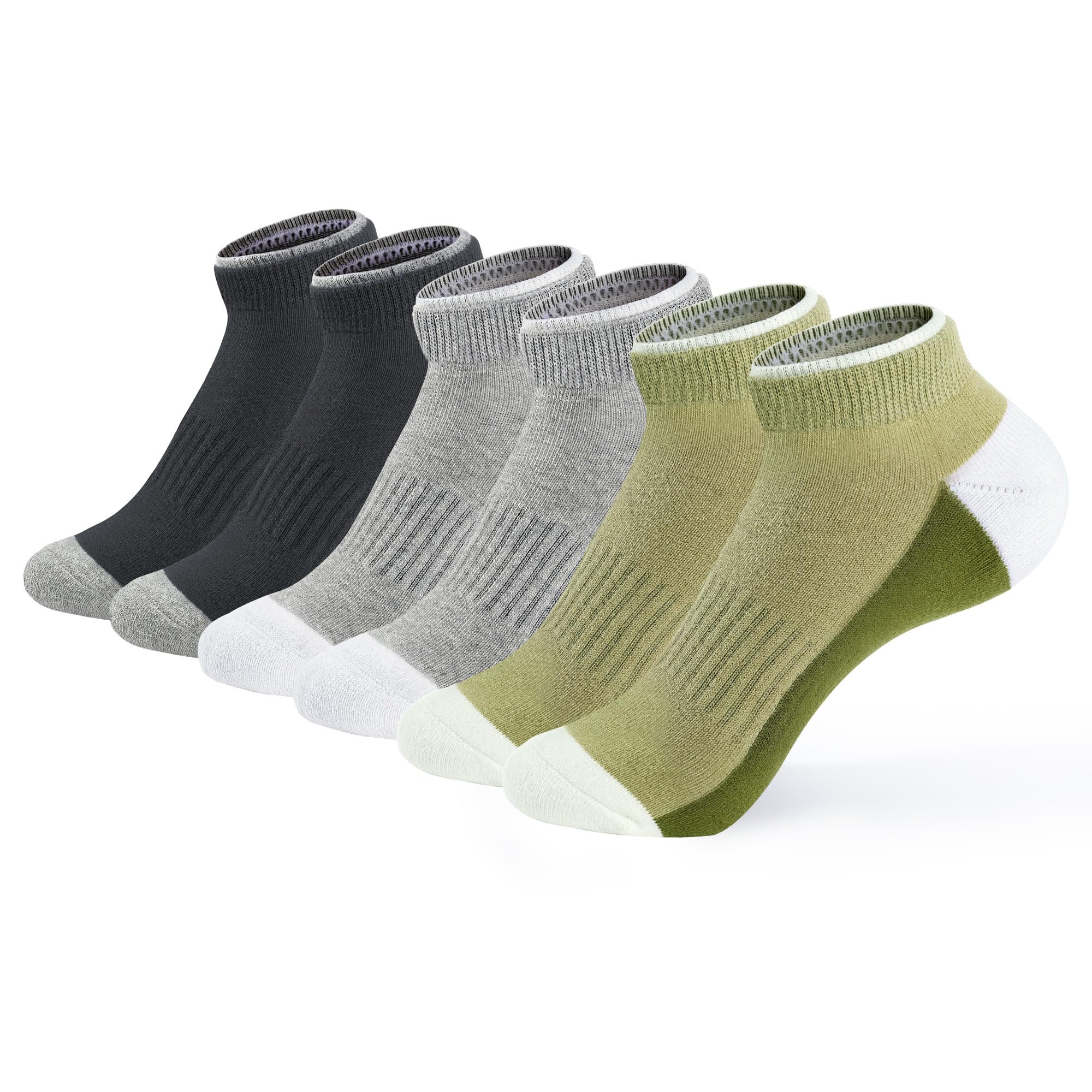 YESGG Ankle Socks for Women - 3 Pairs Mens Running Socks Breathable ...