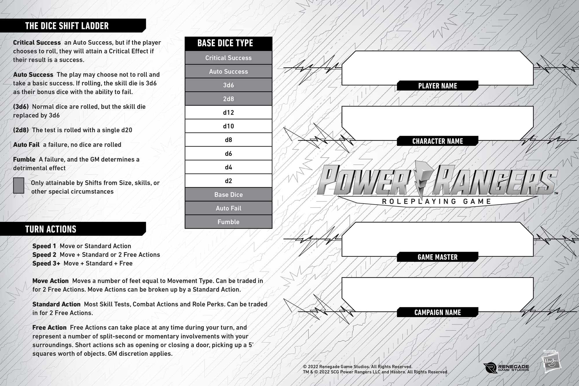 Mua Renegade Game Studios Power Rangers Roleplaying Game Expanded ...