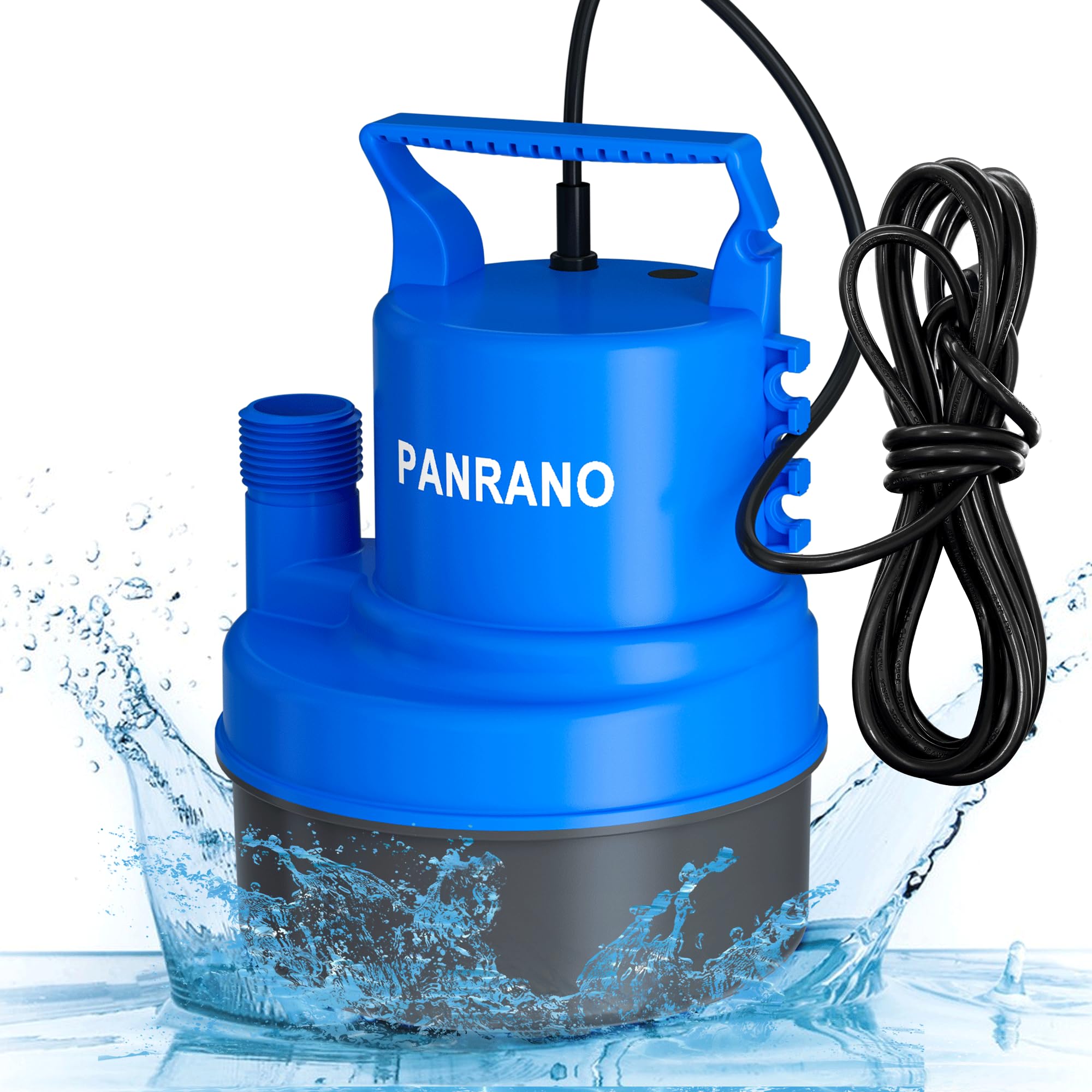 PANRANO 1/4 HP Portable Sump Pump Small Submersible Water Pump For ...