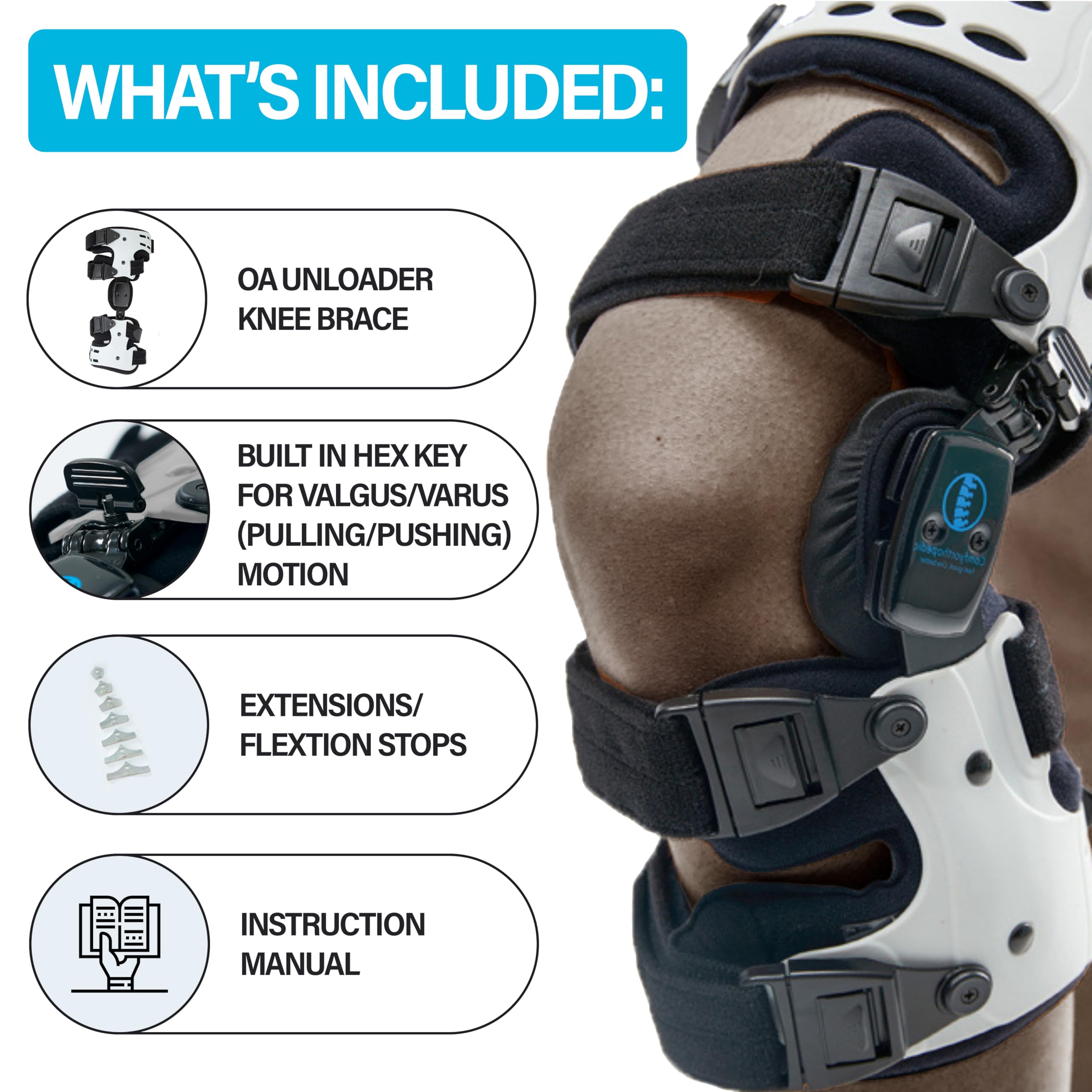 Mua Comfyorthopedic UPGRADED OA Medial Unloader Knee Brace for Men and ...
