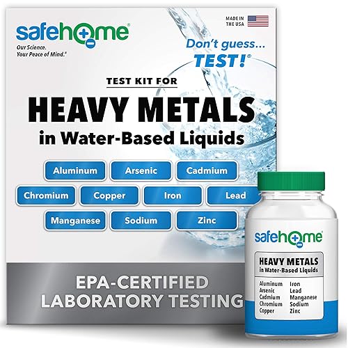 Safe Home® Heavy Metals Test Kit – Test 10 Metals in Water Based ...
