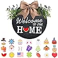 Amazon.com : Interchangeable Welcome Home Sign, Seasonal Front Porch ...