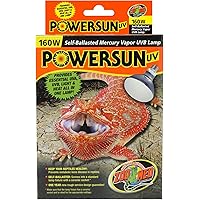 Amazon.com: Zoo Med PowerSun UV Mercury Vapor Lamp 100 Watts (2 Pack ...