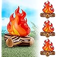 Amazon.com: Sumind 4 Pieces of 12 Inch Inflatable Campfire Props Fake ...