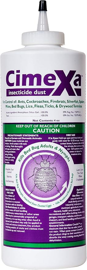 Amazon.com : Rockwell Lab Cimexa Insecticide Dust - 1 Bottle (4 oz ...