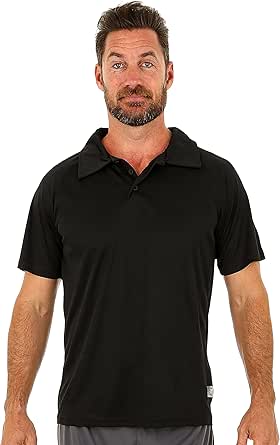 Amazon.com: UZZI Men's Dri-Fit Regular-Fit Solid Polo Shirt: Clothing