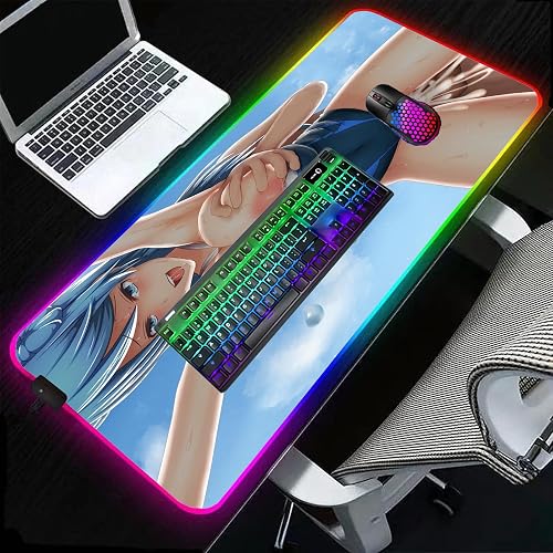 Mouse Pads Rgb Anime Girl Sexy Butt Large Led Gaming Mouse Mat Pad With 7454
