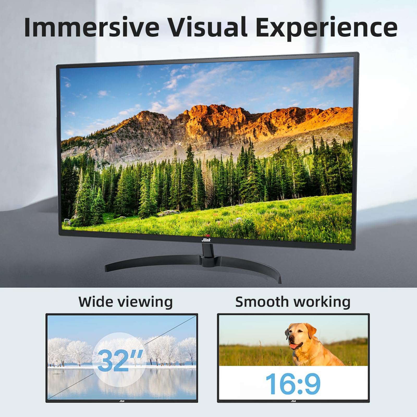 Mua Jlink Computer Monitor FHD 32 Inch Monitor, 1920x1080P 60Hz 104% ...
