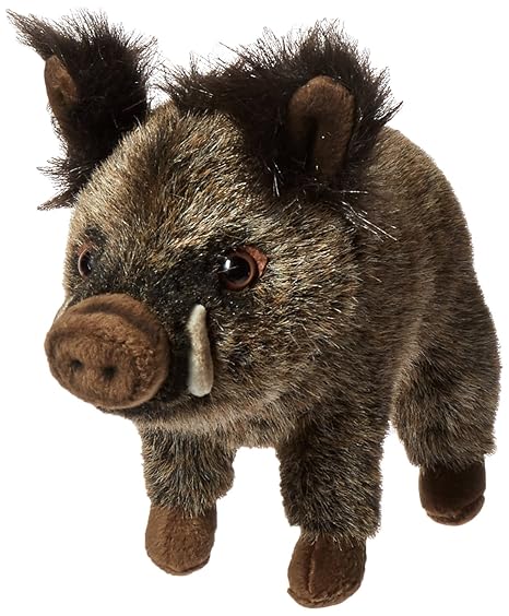 Hansa Plush Soft Toy Wild Boar 21cmH/28cml: Amazon.co.uk: Toys & Games
