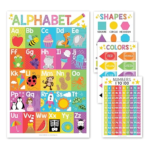 Hadley Designs Alphabet, Count 1-100 Numbers, Colors, 2D Shapes, ABC ...
