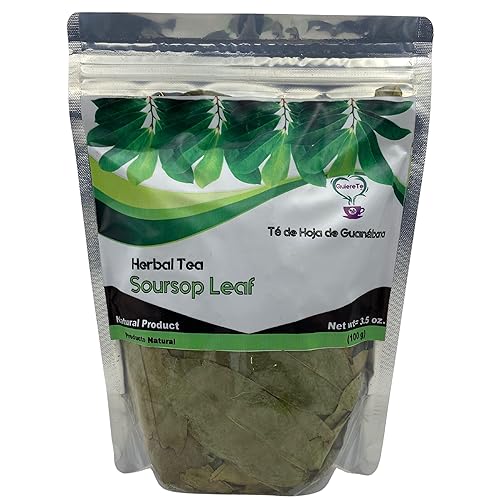 Soursop Tea, Quiere Te, 3.5 oz (100 grams) Up to 66 cups, Loose Leaf ...