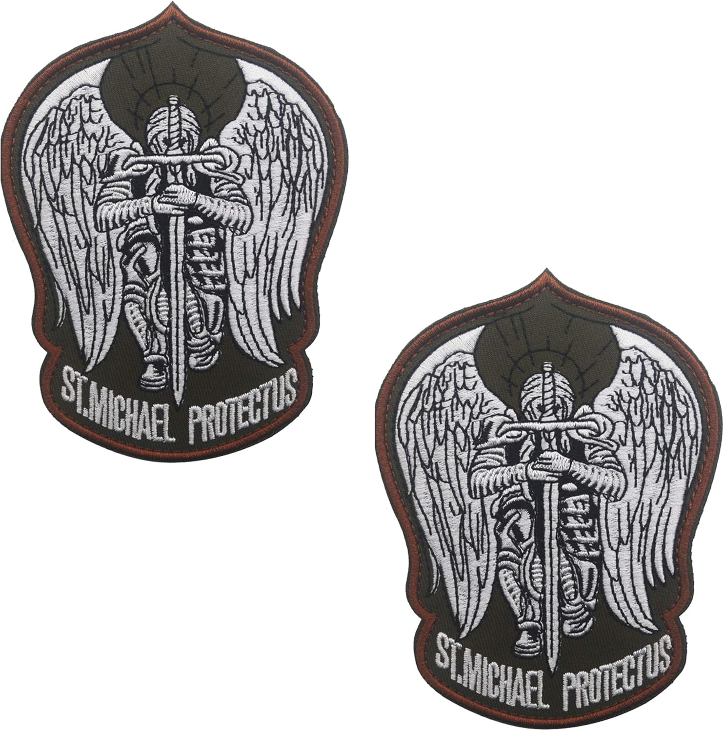 Amazon.com: St. Saint Michael Protect Us Embroidered Morale Patch ...