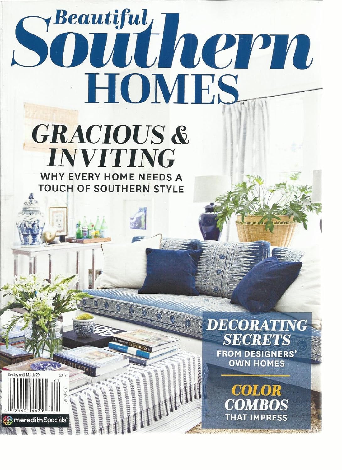 Amazon.com : BEAUTIFUL SOUTHERN HOMES MAGAZINE, 2017 GRACIOUS ...