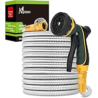 Amazon.com: NGreen Stainless Steel Garden Hose - Flexible Metal Water ...