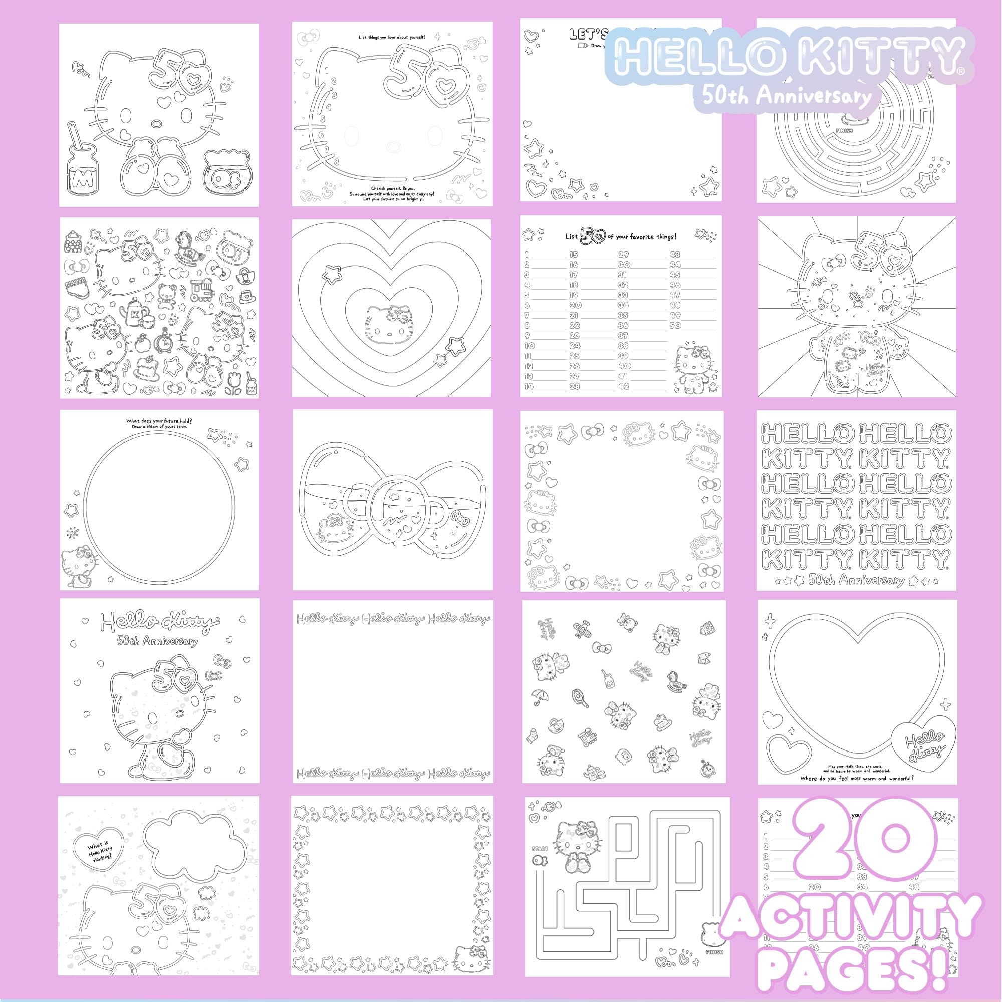 Mua Hello Kitty 50th Anniversary Sketchbook by STMT, Includes Kawaii ...