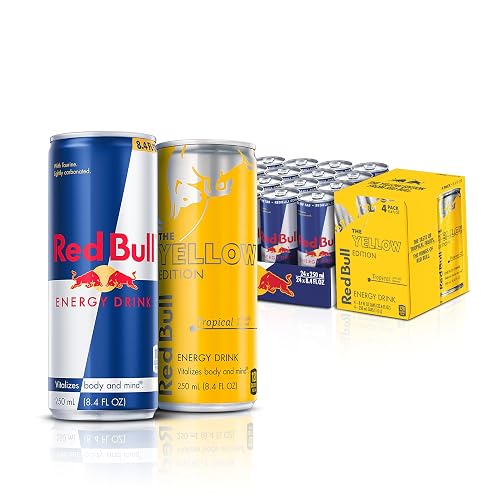 Red Bull Energy Drink Variety Pack, 8.4 Fl Oz, 28 Cans (24 cans Red ...