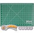 Amazon.com: WA Portman Self Healing Cutting Mat & Rotary Cutter for Fabric Set - 12x18 Inch ...