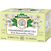 Amazon.com : Tadin Chamomile Mint Herbal Tea - no Caffeine, 24 Tea Bags ...