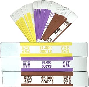 Amazon.com : Money Bands Currency Sleeves Straps – Made in USA (Pack of ...