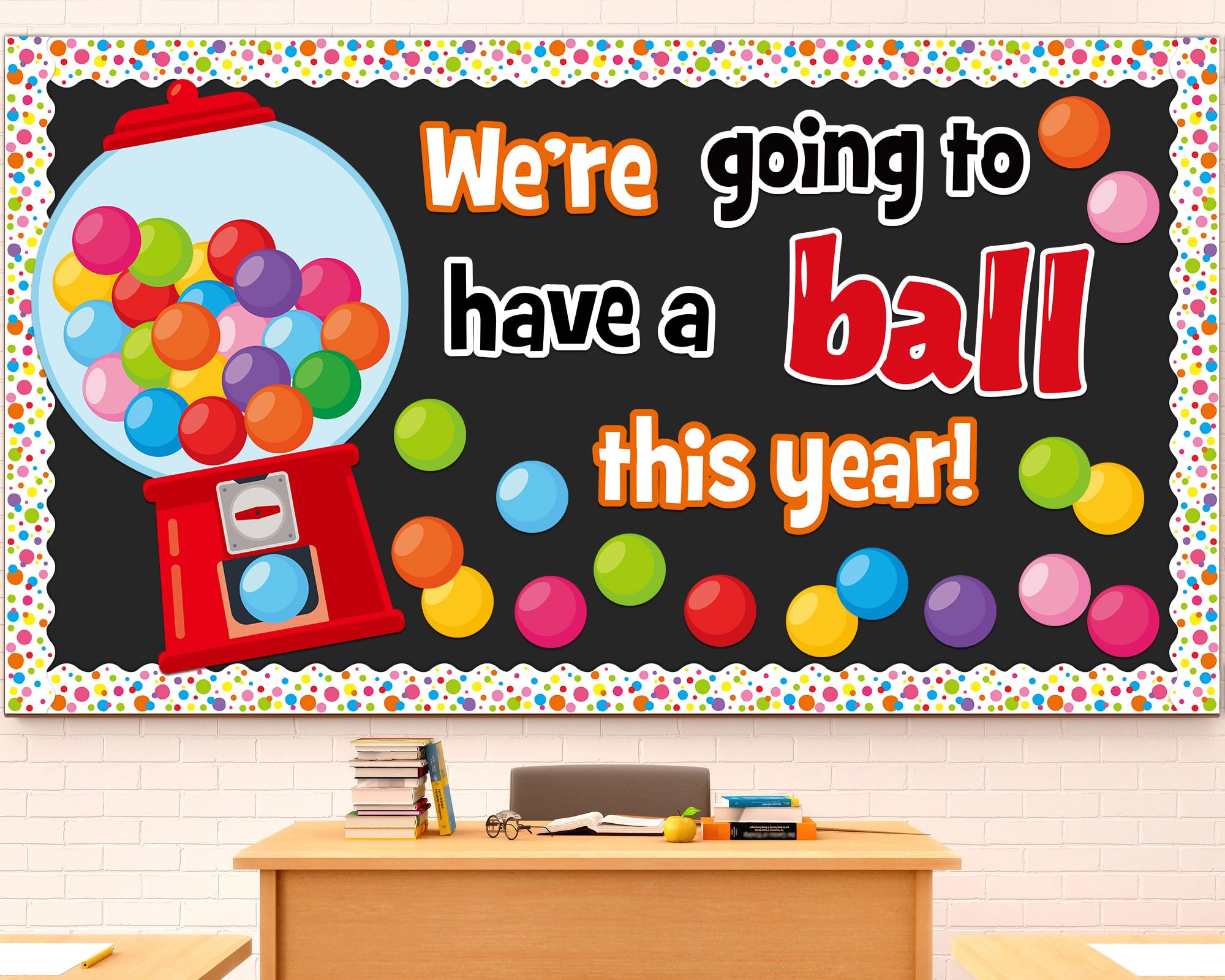 Mua Gumball Machine Bulletin Board Set Colorful Bubble Gumballs ...