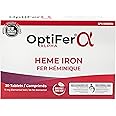 OptiFer Alpha heme iron supplement for Iron Deficiency Anemia (30, 1 ...