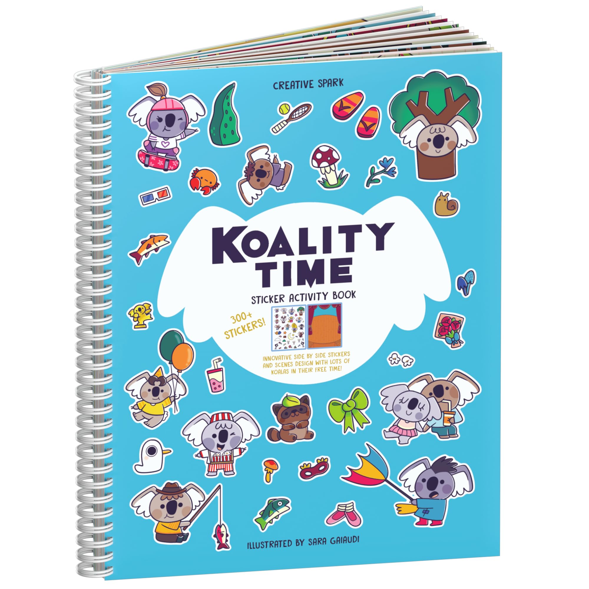 Mua Koality Time Sticker Book Activity for Kids, Side by Side Sticker ...