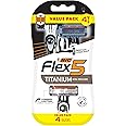 Amazon.com: BIC Flex 5 Titanium 5-Blade Disposable Razor for Men ...