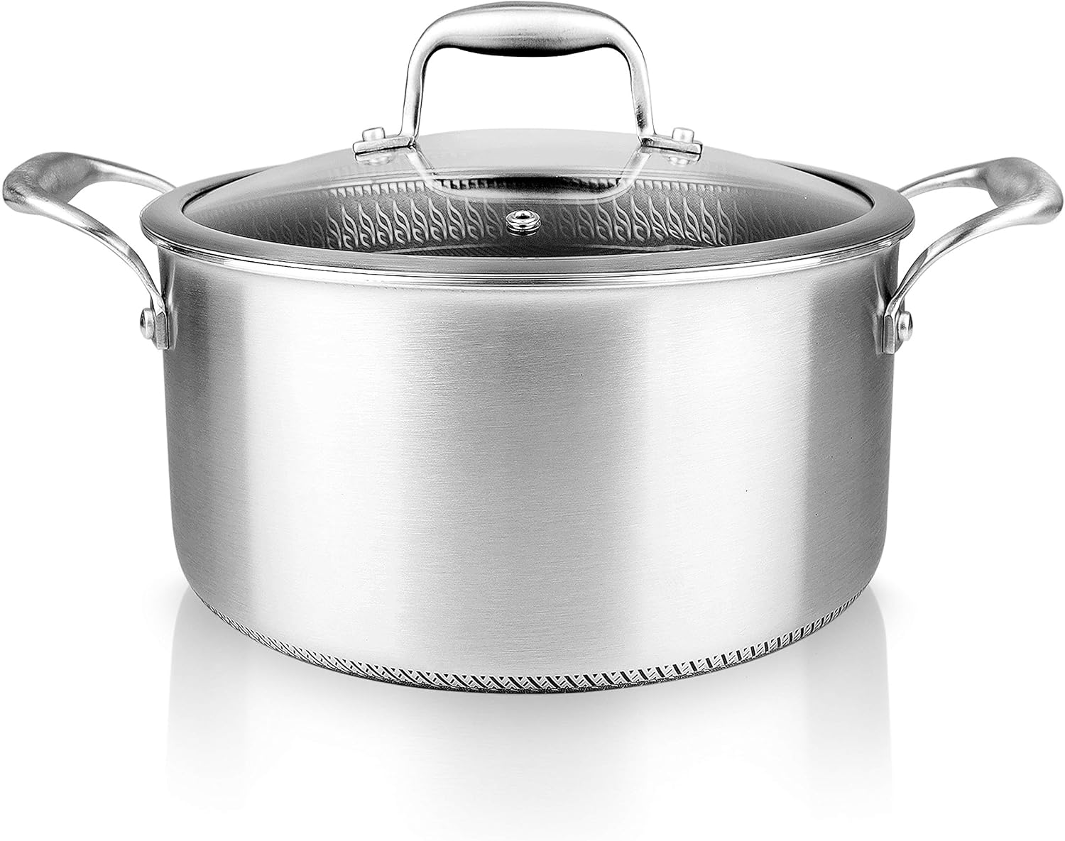 Amazon.com: 5 QT Stainless Steel Stew Pot - Triply Kitchenware Stew Pot ...