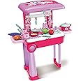 Amazon.com: Toy Chef 2-in-1 Travel Suitcase Kitchen Set for Children ...