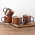 Amazon.com: GBHOME 12 OZ Stackable Coffee Mugs, Ceramic Coffee Mugs ...