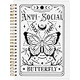 Amazon.com : Ecezatik The Anti-Social Butterfly Tarot Journal Notebook ...