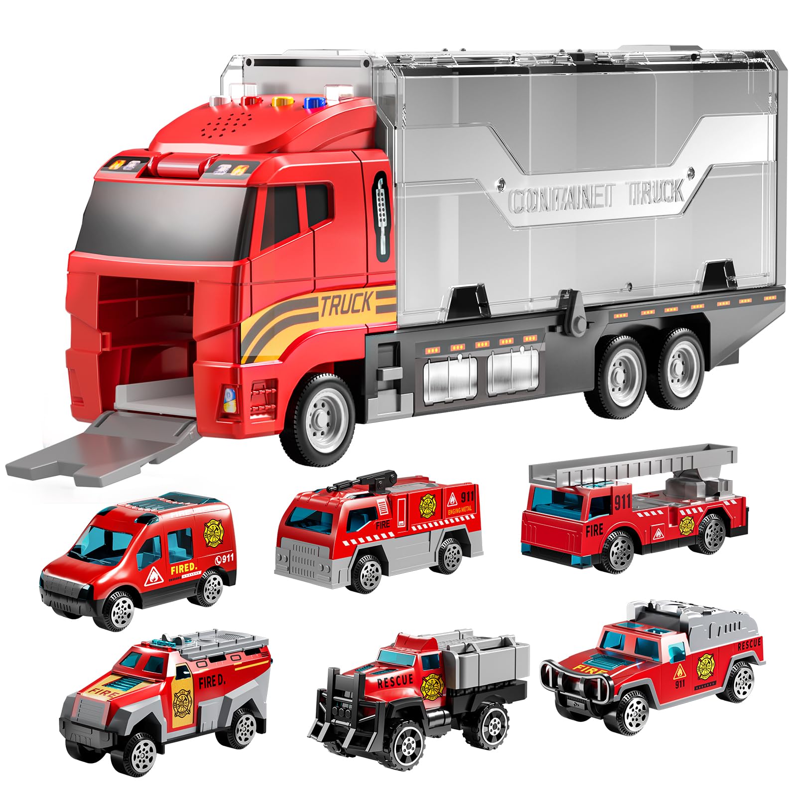 TEMI Toddler Toys for 3 4 5 6 Years Old Boys, Die-cast, Alloy Metal ...