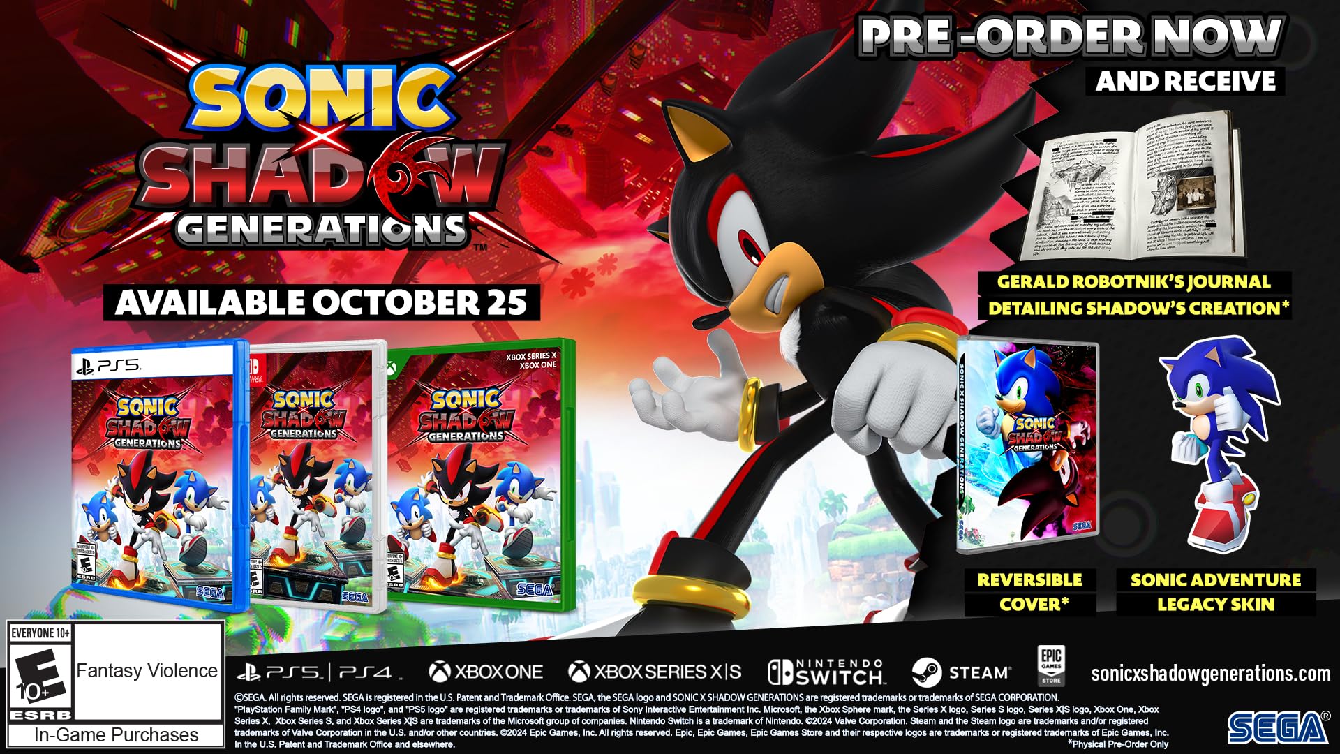 Mua Sonic X Shadow Generations - Nintendo Switch trên Amazon Mỹ chính ...