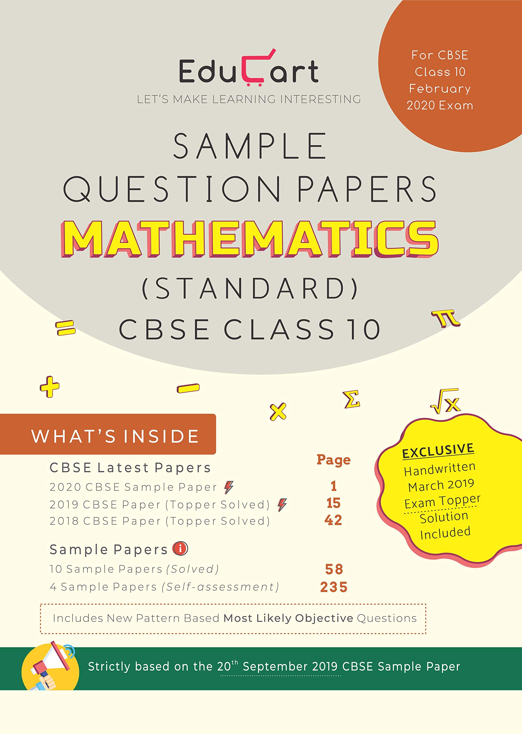 Educart Sample Paper Class 10 Pdf Download Maths Standard Examples Papers Educart Sample Paper Class 10 Pdf Download Maths Standard Examples Papers