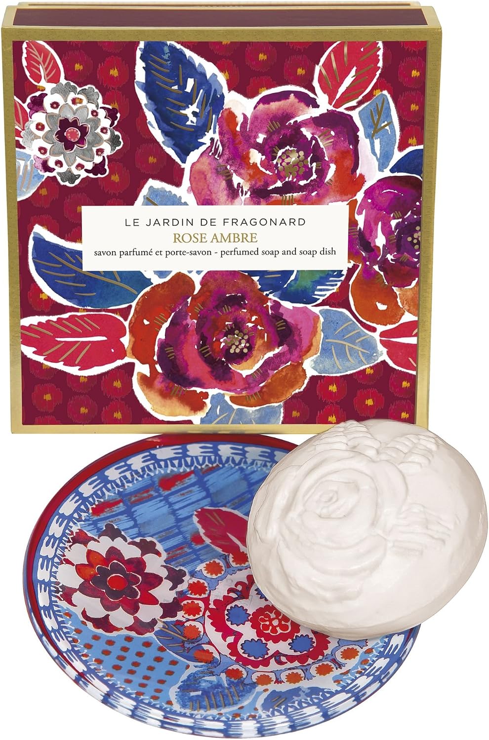 FRAGONARD - Jardin de Fragonard ROSE AMBRE Perfumed Soap & Dish Set by ...