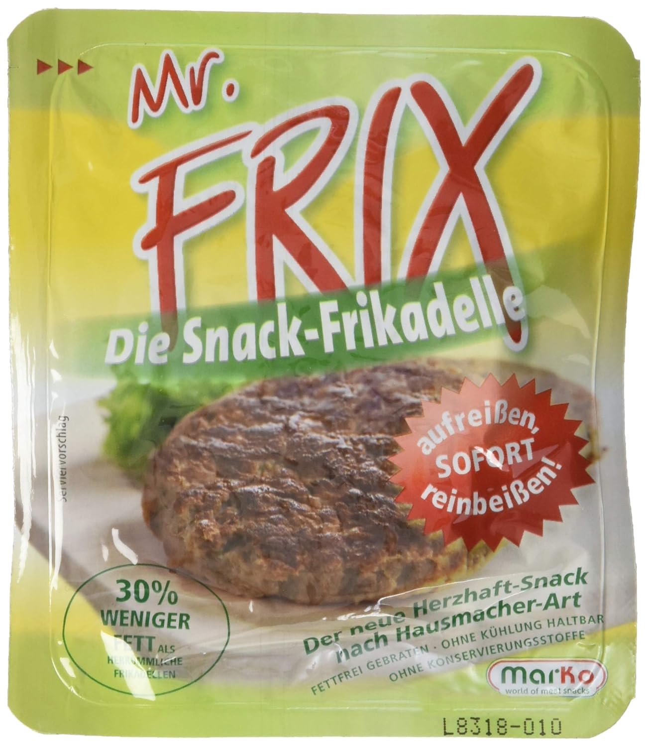 Mr. Frix Die Snack-Frikadelle, 16er Pack (16 x 44 g): Amazon.de ...