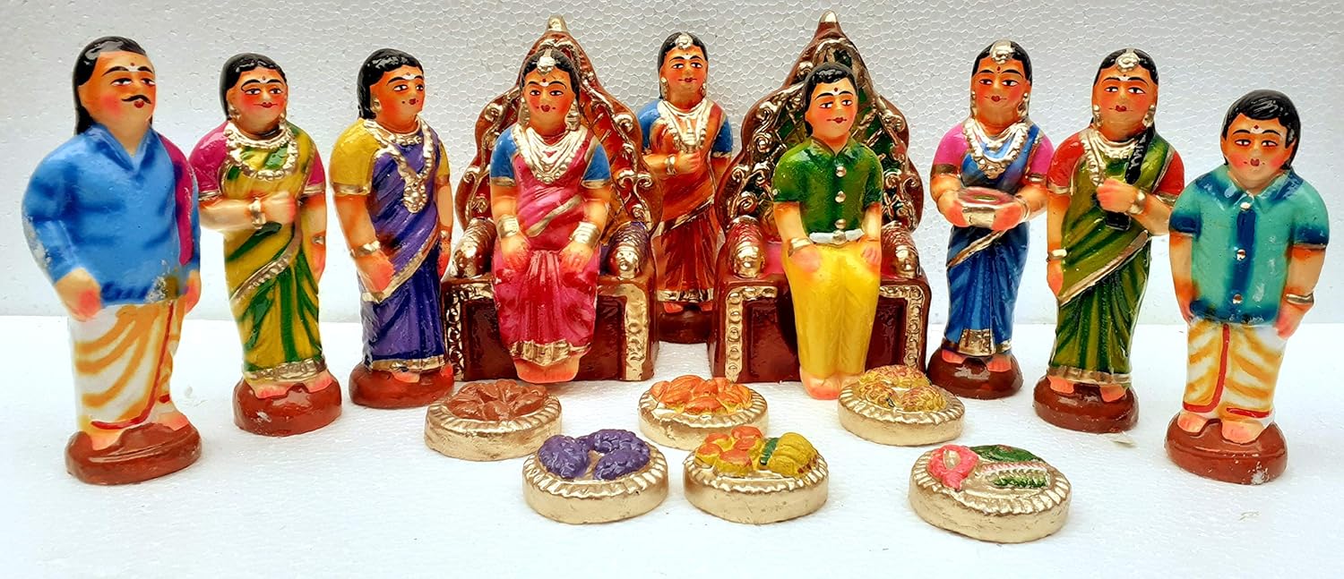 Buy Sanjeev Handicrafts Navarathiri Handicrafts Seemantham Set (Small ...