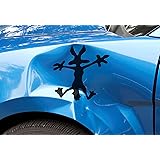Amazon.com: 2 Pcs 9.8" 5.9" Reflective Dent Fix Car Decal, Cartoon ...