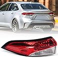 Amazon.com: Huray Outer Tail Light Assembly for Toyota Corolla 2020 ...