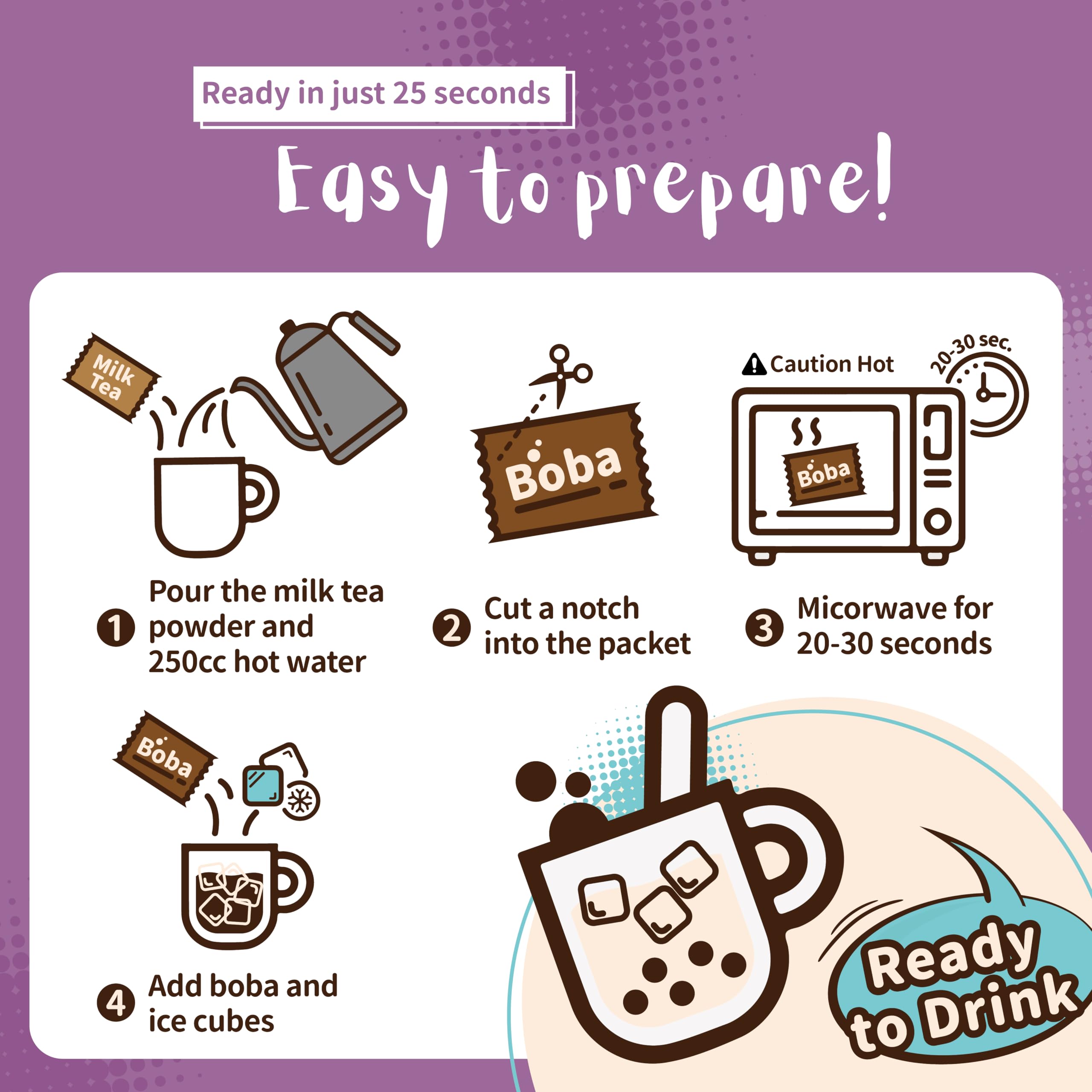 Mua Premium Instant Taro Milk Tea Kit with Authentic Brown Sugar ...