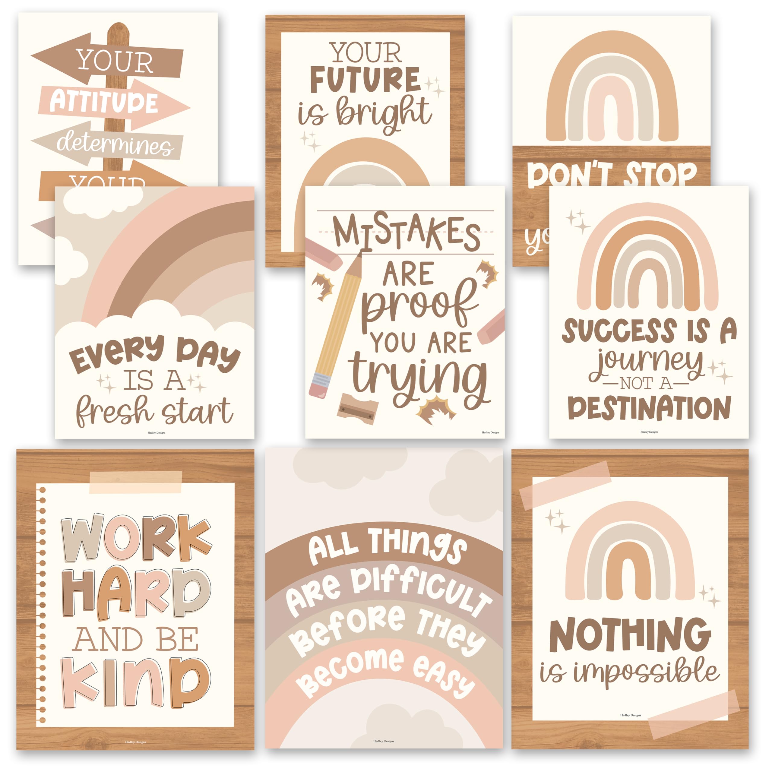 9 Boho Classroom Motivational Posters For Classroom Decor ...