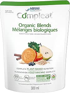 NESTLE COMPLEAT ORGANIC BLENDS Formula, Plant-Based, 300 ml pouch ...