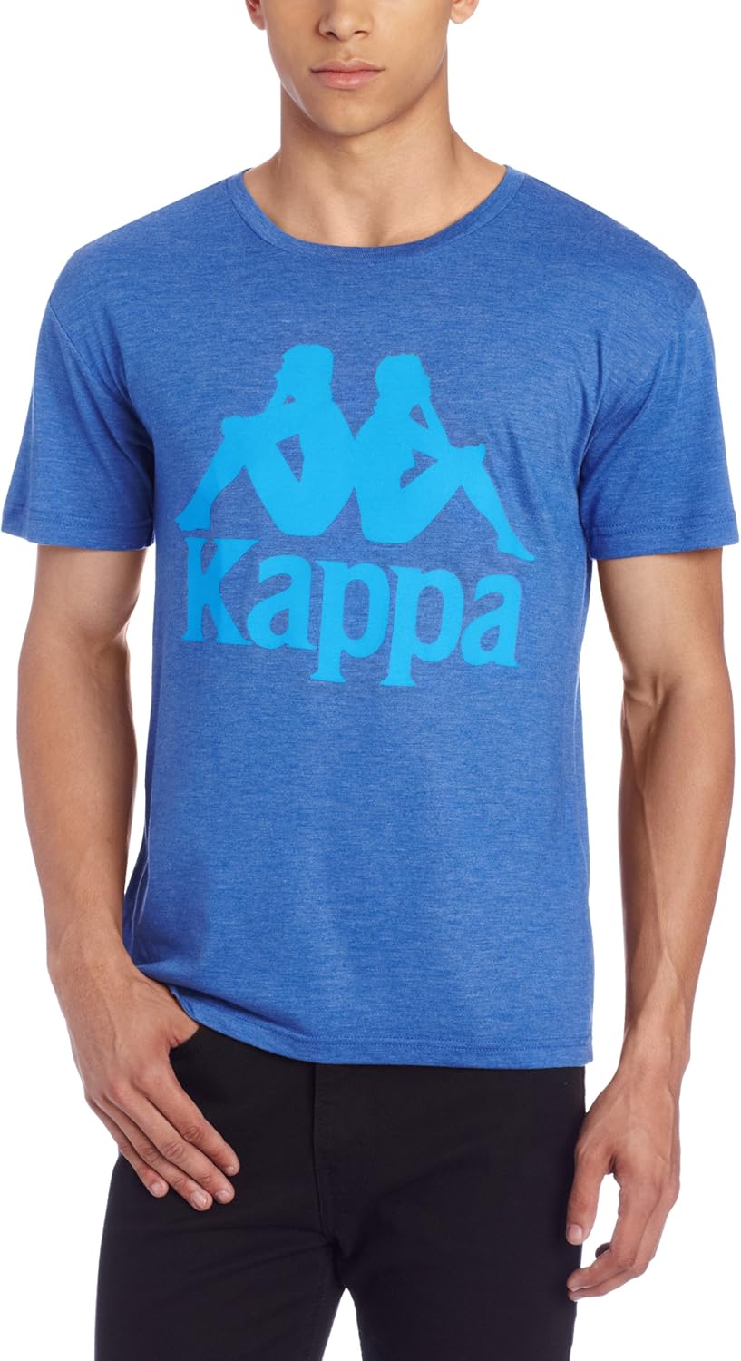 Kappa Men's Authentic Logo Crew Neck Tee, Royal/Italia Blue, XX-Large ...