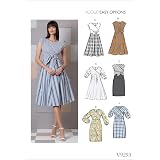 Amazon.com: VOGUE PATTERNS V9053 Misses' Dress Sewing Template, E5 (14 ...