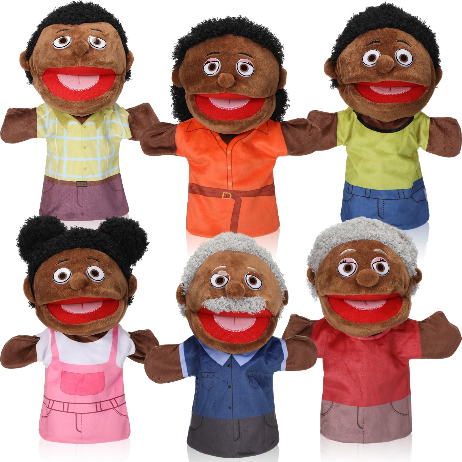 Mua 6 Pcs Family Hand Puppet Set 11.8 Inch Family Members Puppets with ...