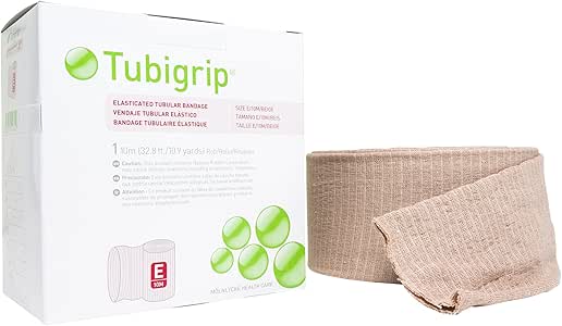 Amazon.com: Molnlycke Tubigrip 10M Size E Lrg Ankle Med Knee Small ...