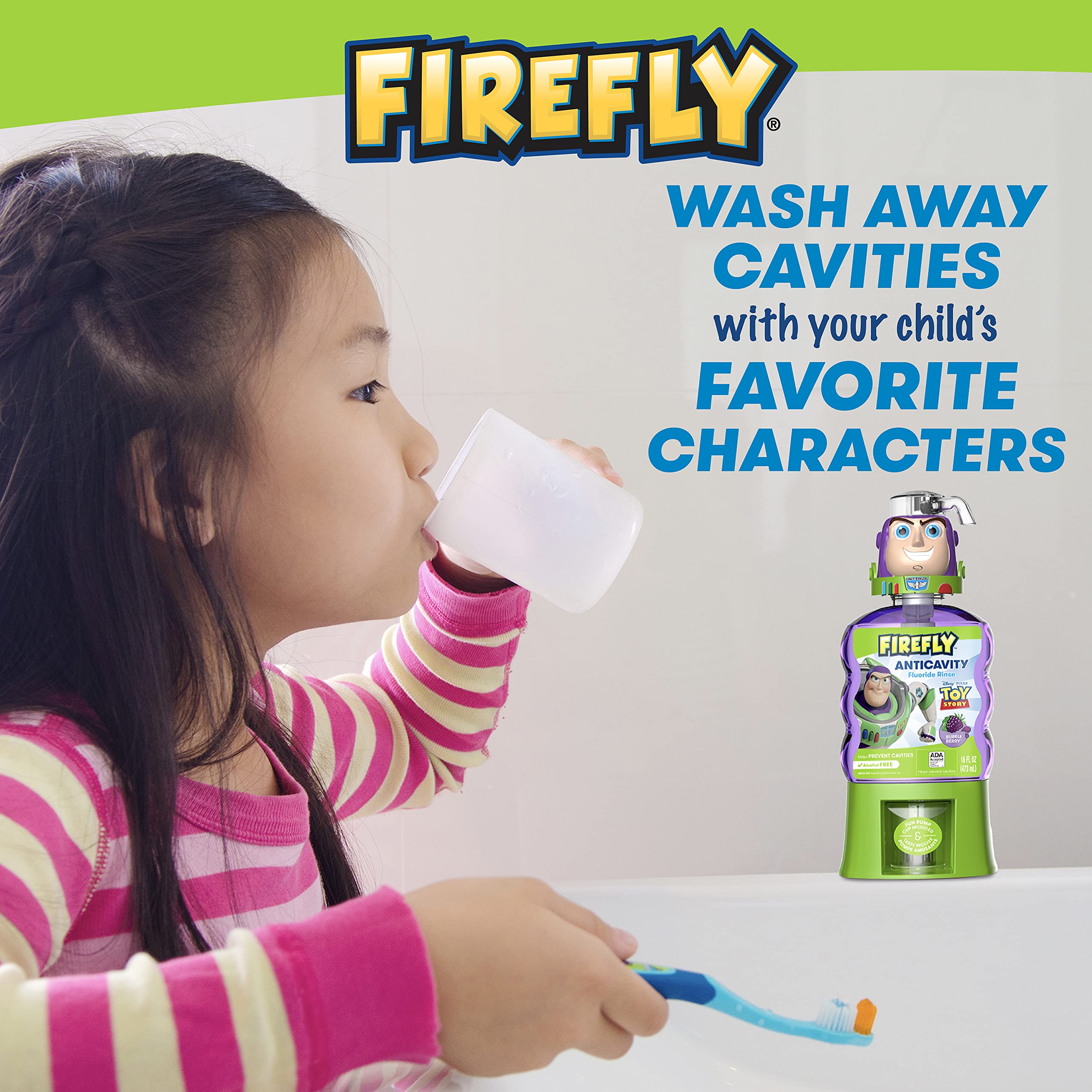 Mua Firefly Anticavity Fluoride Rinse, Toy Story, Alcohol Free Formula ...