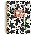 Amazon.com : ANIANG Cow Print Spiral Notebook, Western Notebook ...