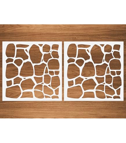 Cobblestone Wall Stencil