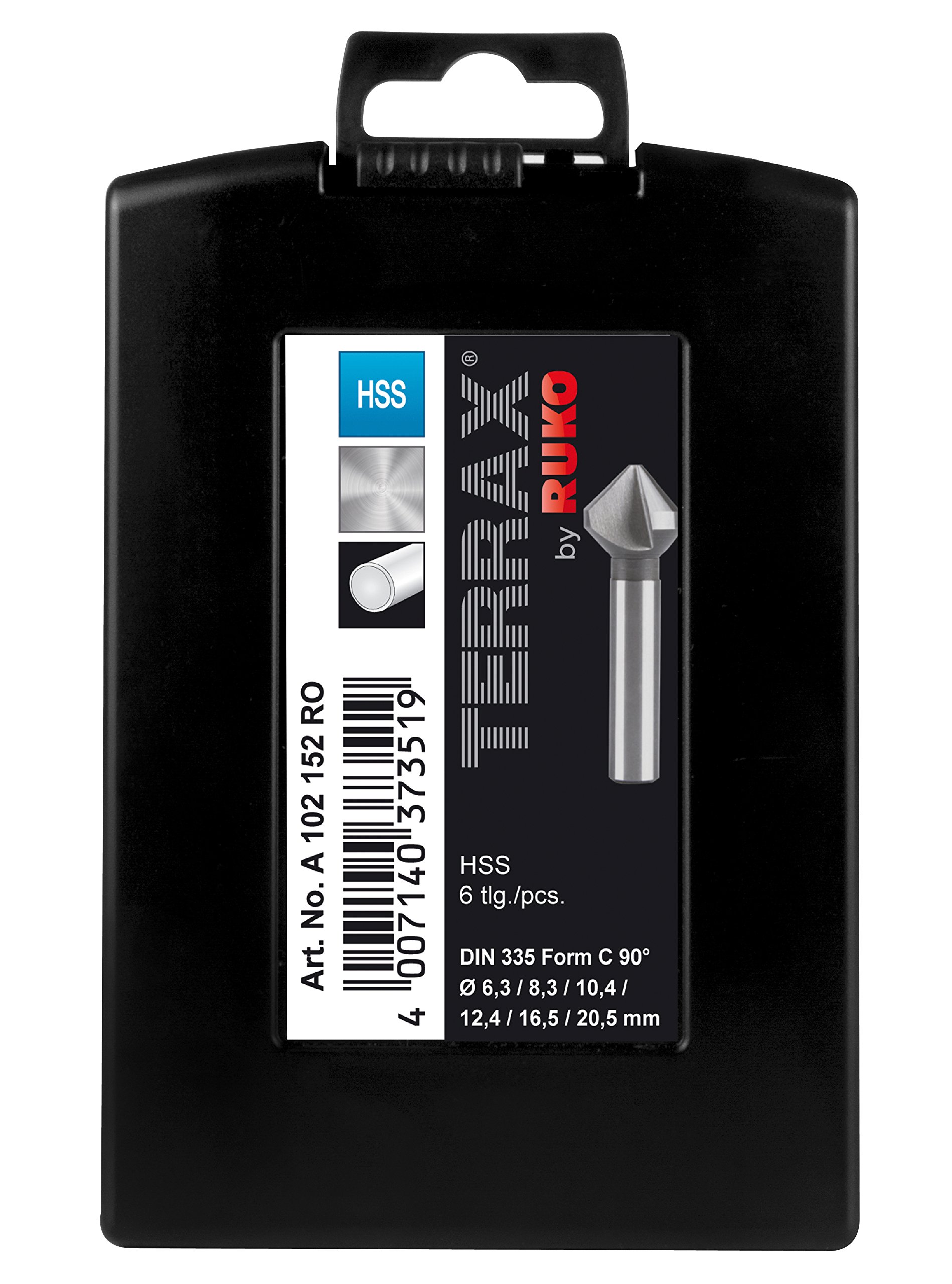 Mua Terrax by Ruko Cone and deburring Countersink Set, DIN 335, Shape C ...